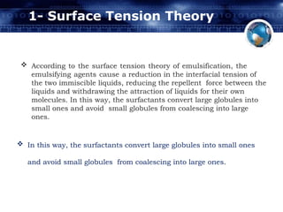 emulsions_ euipments for emulsion, stability of emulsion | PPTX