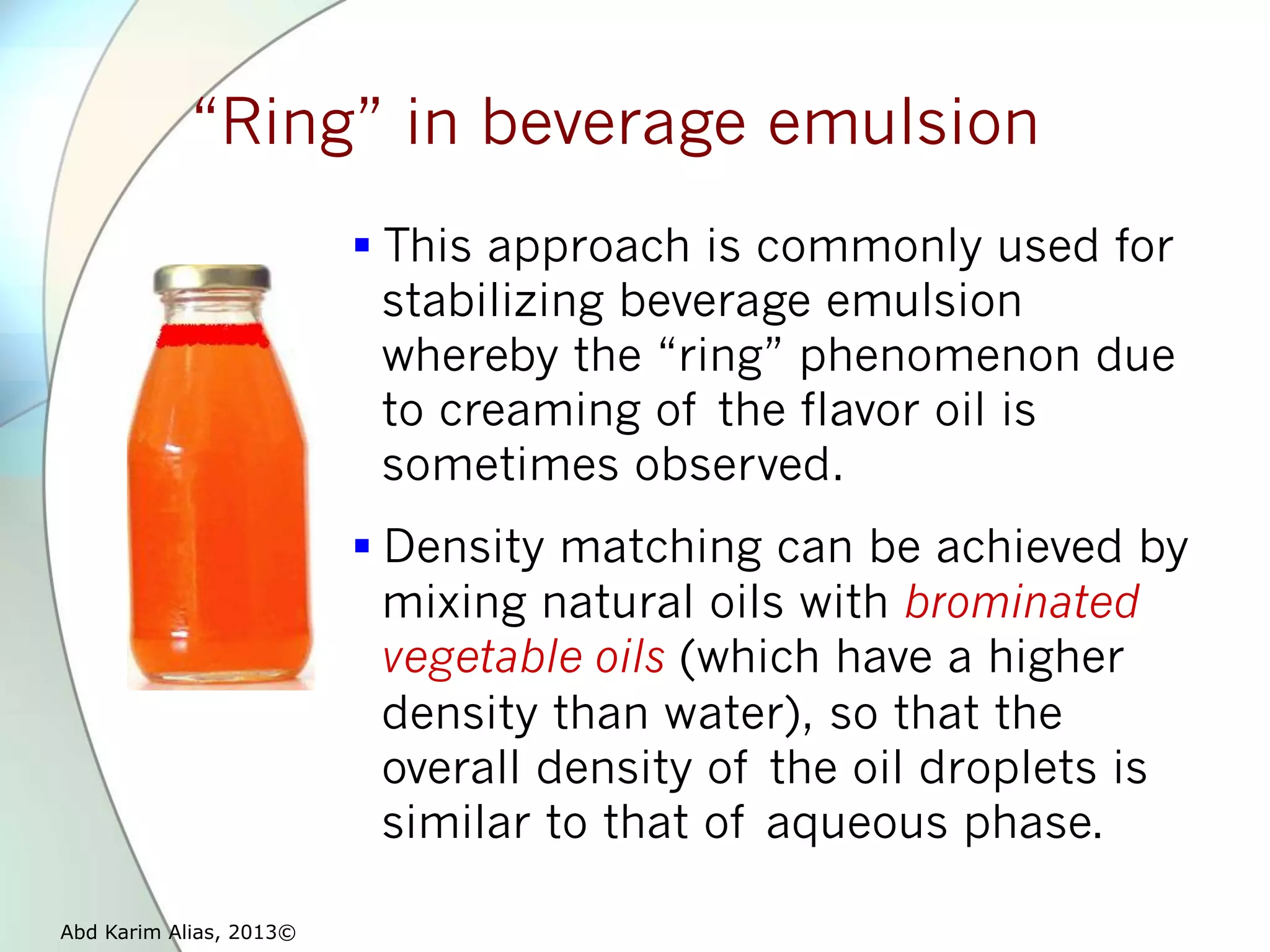 Emulsion stability | PDF