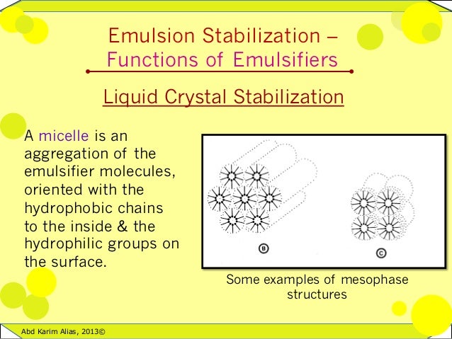 Emulsion stability