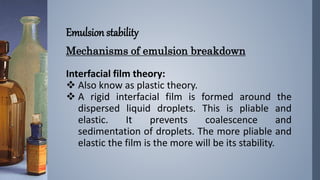 Emulsion stability by mgk | PPTX