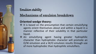 Emulsion stability by mgk | PPTX