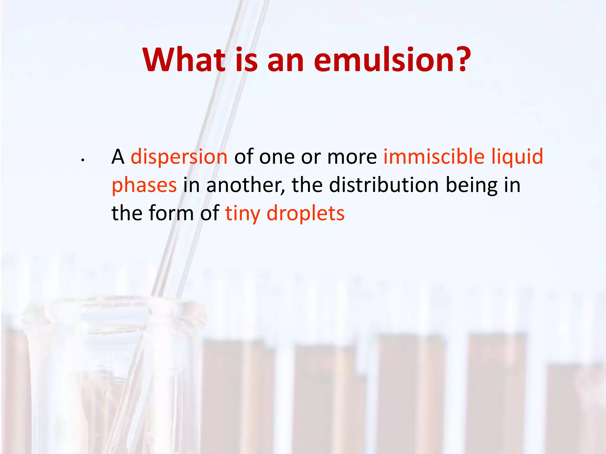 Emulsion technology | PPTX