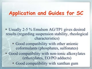 Emulson AG/TP1: Acrylic Polymer Dispersant from Lamberti | PDF