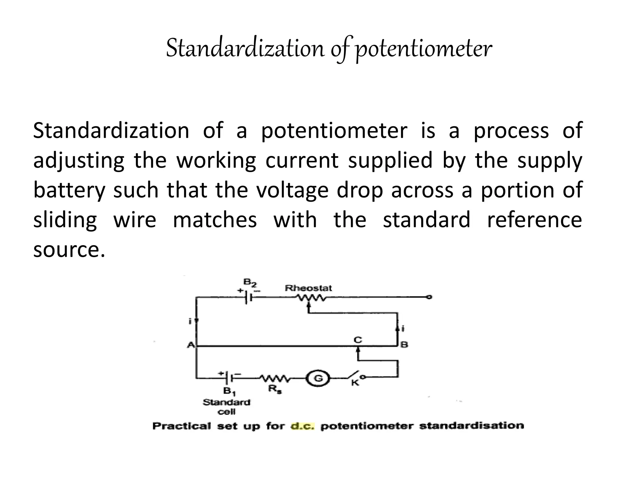 DC potentiometers | PPTX