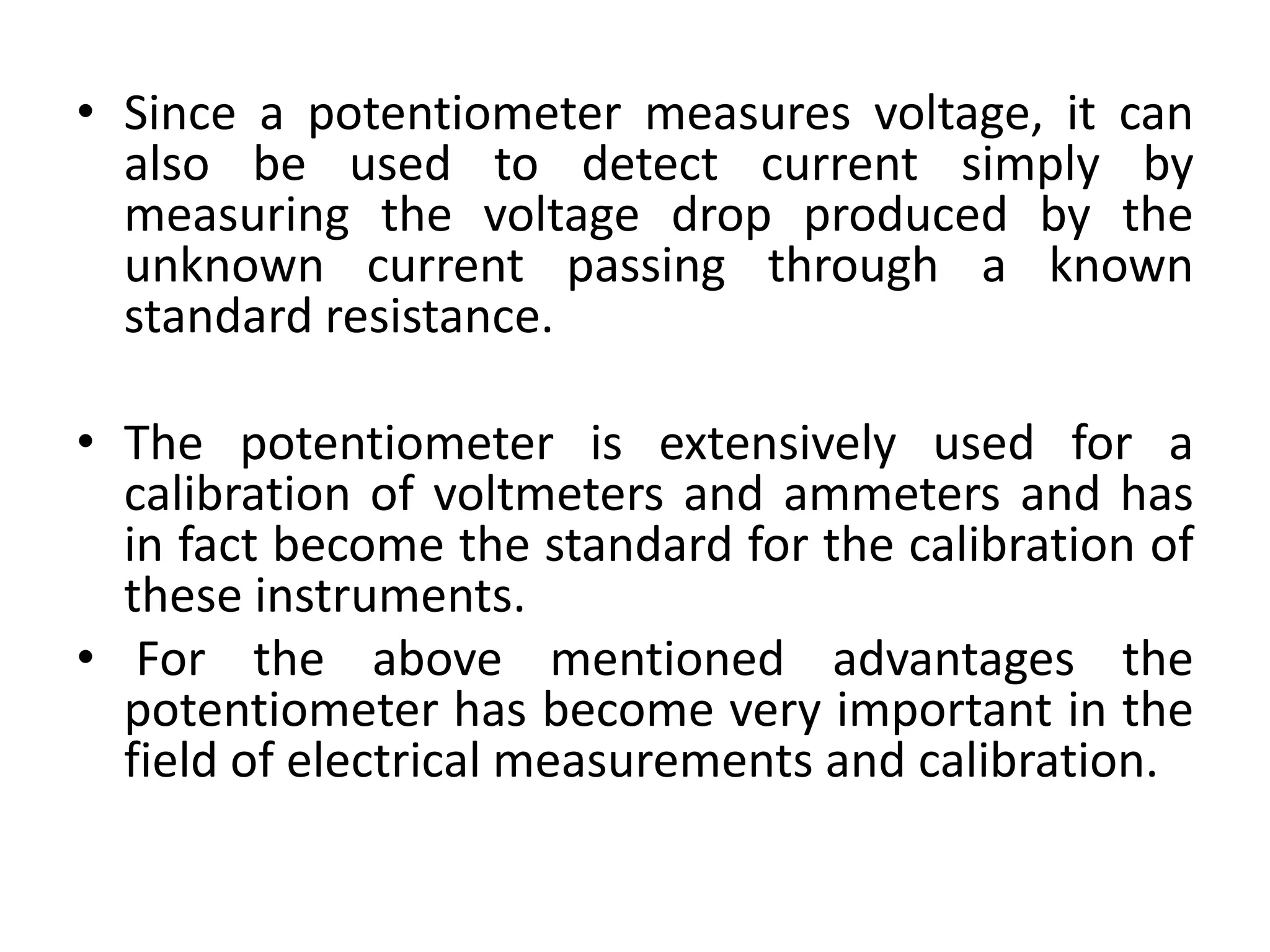 DC potentiometers | PPTX