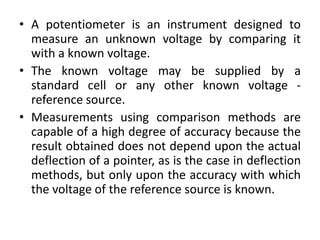 DC potentiometers | PPTX