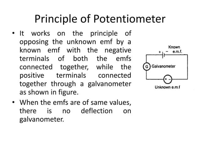 DC potentiometers | PPTX | Physics | Science