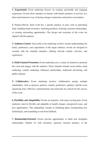 Event Management Unit 5 Event Marketing and Advertising | PDF