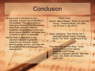 Music in Education | PPT