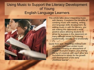 Music in Education | PPT