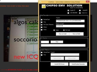 Emv chip software Writer/Reader ( CHIPSO EMV) | PPTX