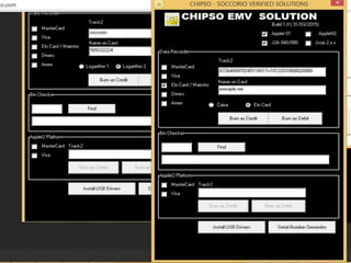 Emv chip software Writer/Reader ( CHIPSO EMV) | PPTX