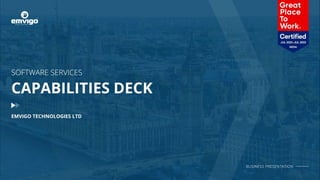 Emvigo Capability Deck_2022 | PPT