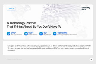 Emvigo Capability Deck 2025: Accelerating Innovation Through ...