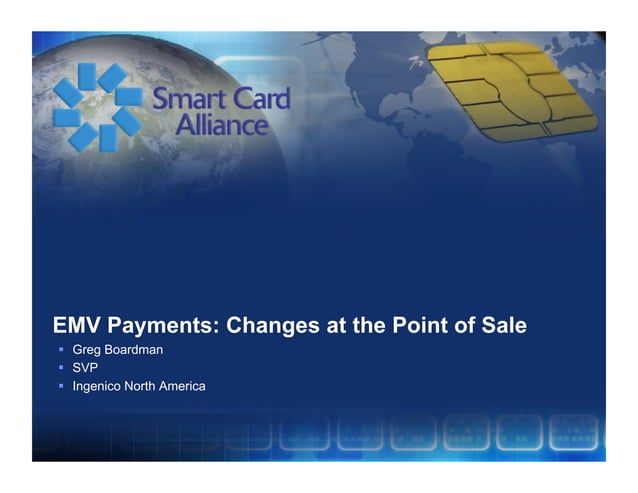 EMV Payments: Changes at the Point of Sale | PPT