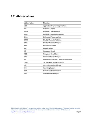 Emv security guidelines_v4.0_dec10_20110215112806448 | PDF