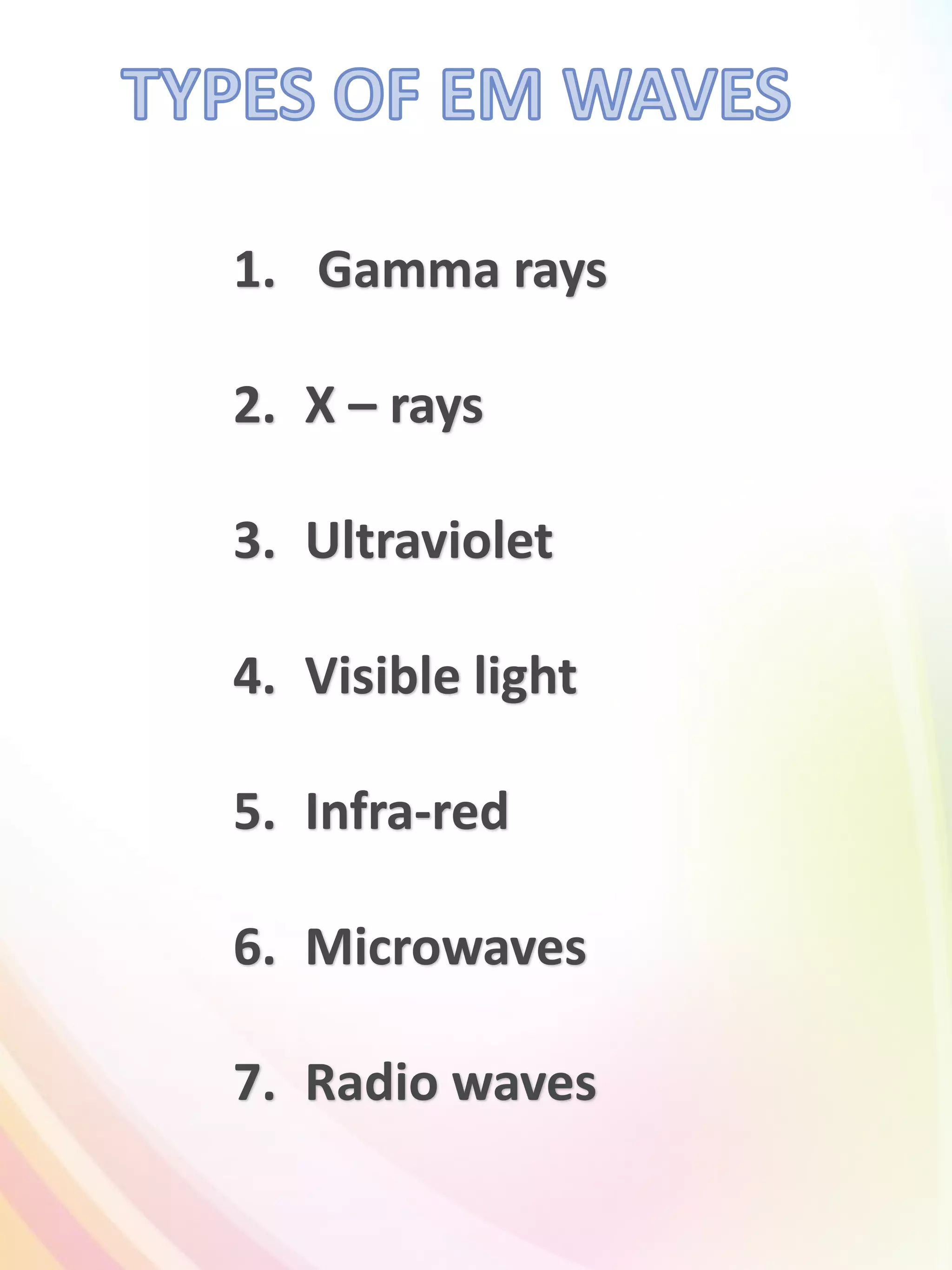 Electromagnetic waves | PPTX