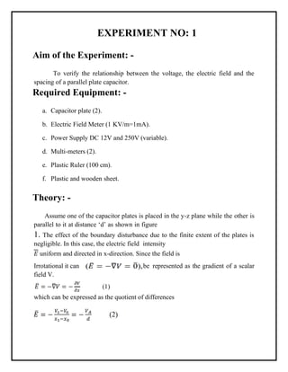 Em waves lab assignment converted | PDF | Physics | Science