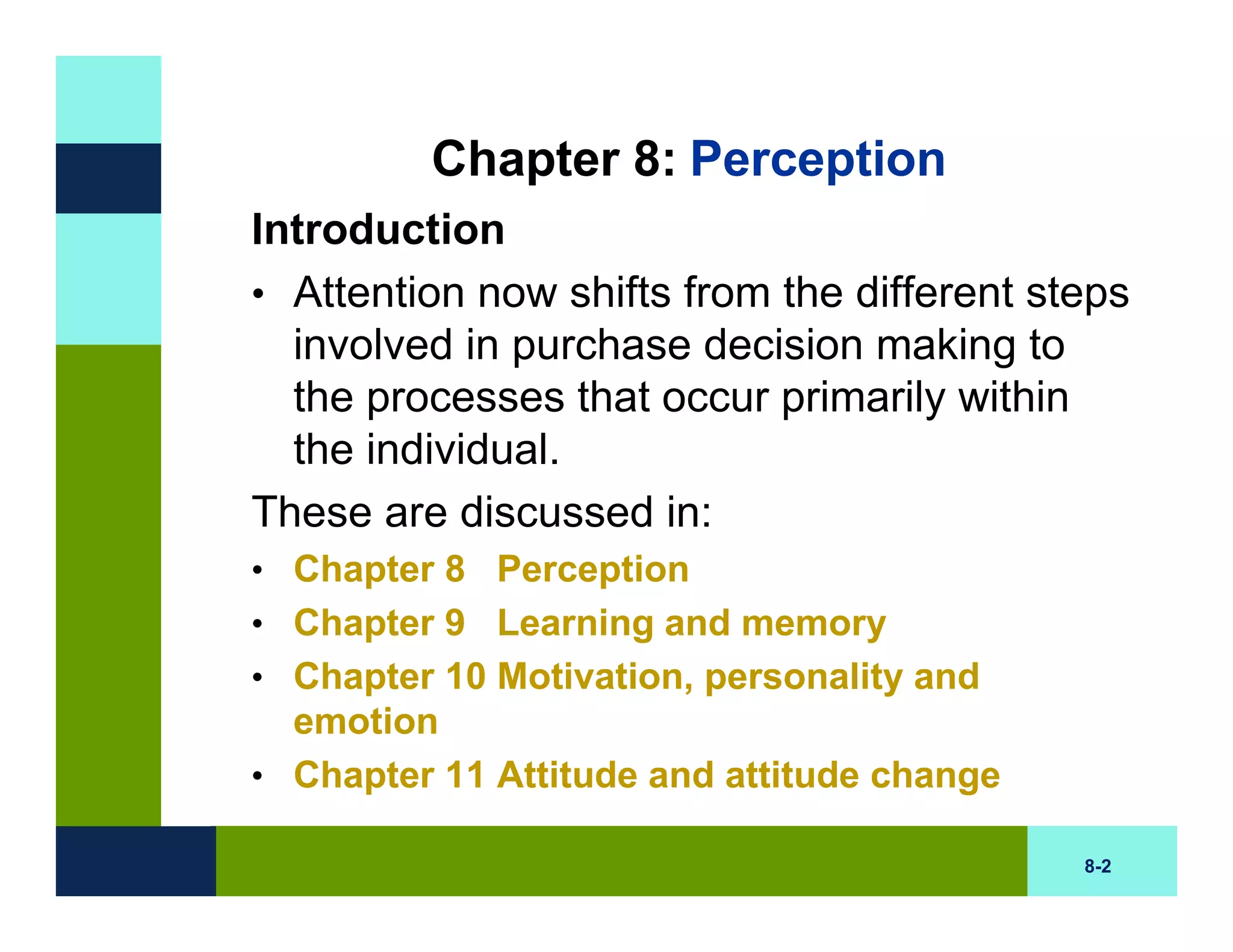 BB Chapter Eight: Perception | PDF