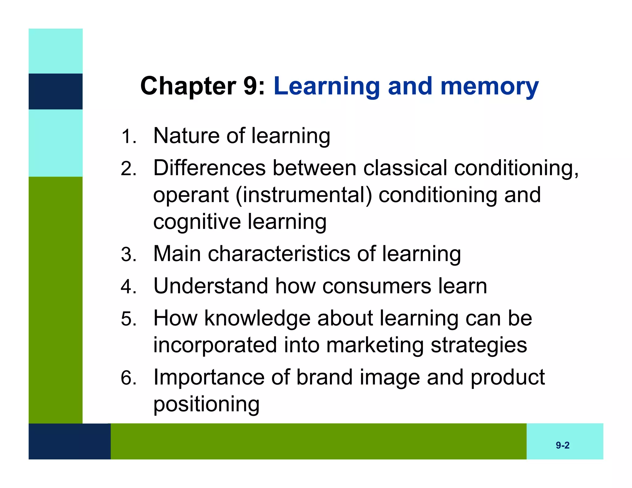 BB Chapter Nine : Learning and Memory | PDF