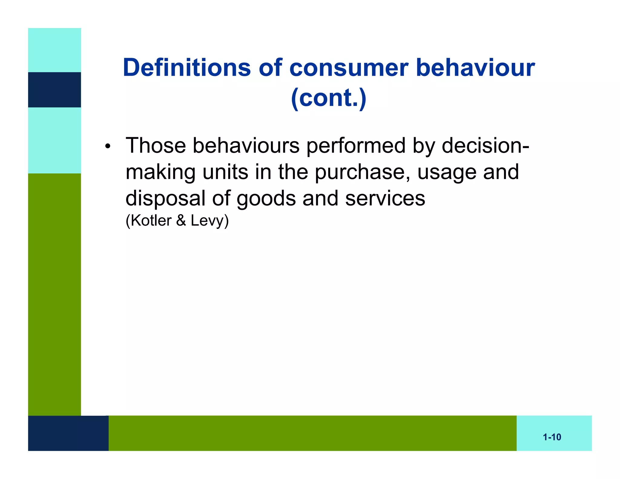 BB Chapter One: Consumer Behavior and Marketing Strategy | PDF