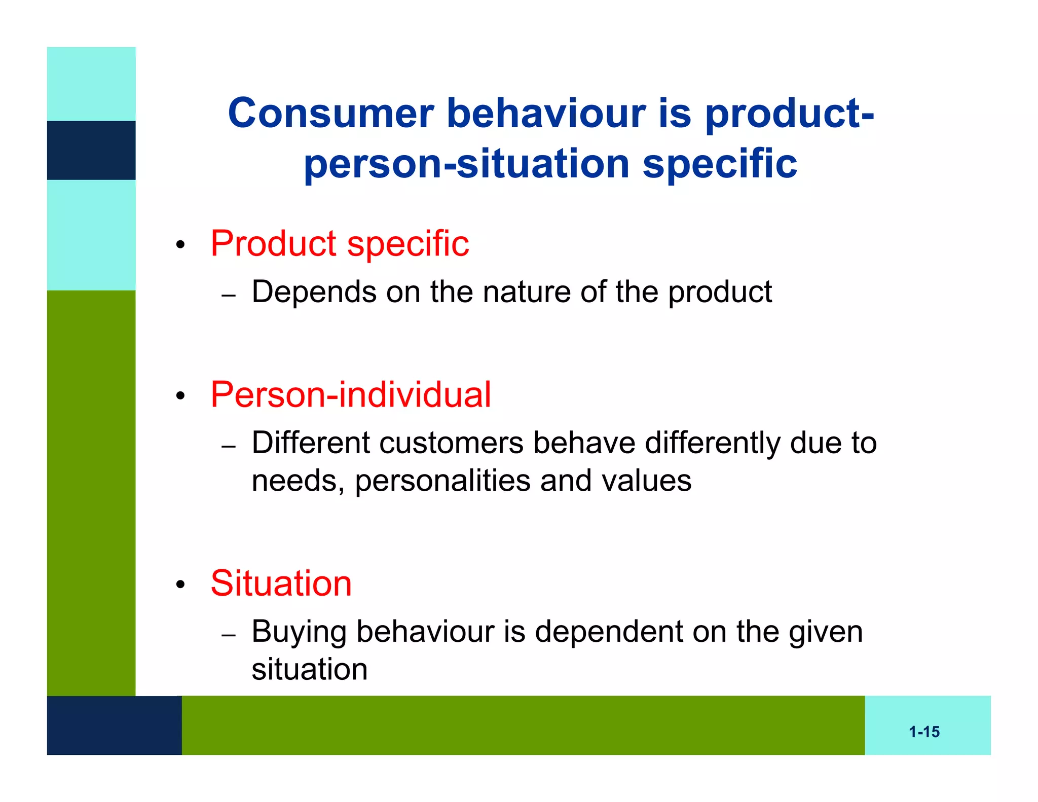 BB Chapter One: Consumer Behavior and Marketing Strategy | PDF