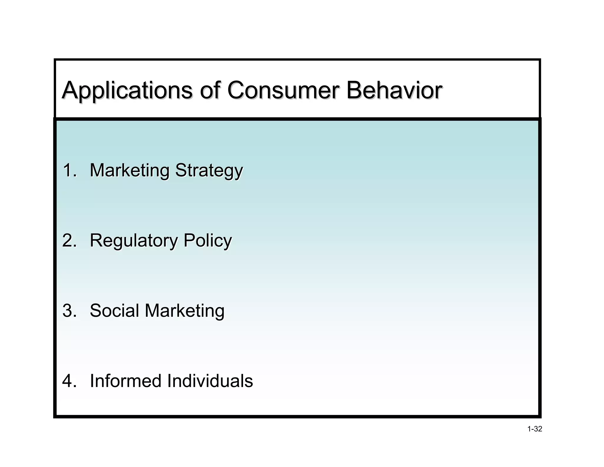 BB Chapter One: Consumer Behavior and Marketing Strategy | PDF