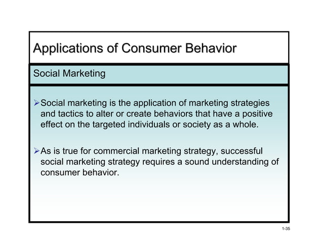 BB Chapter One: Consumer Behavior and Marketing Strategy | PDF | Business Administration | Business