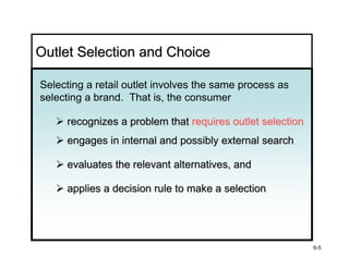 BB Chapter Six: Outlet Selection and Purchase | PDF