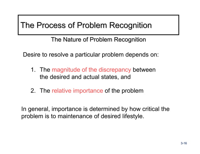 BB Chapter Three: Problem Recognition | PDF | Business | Business and ...