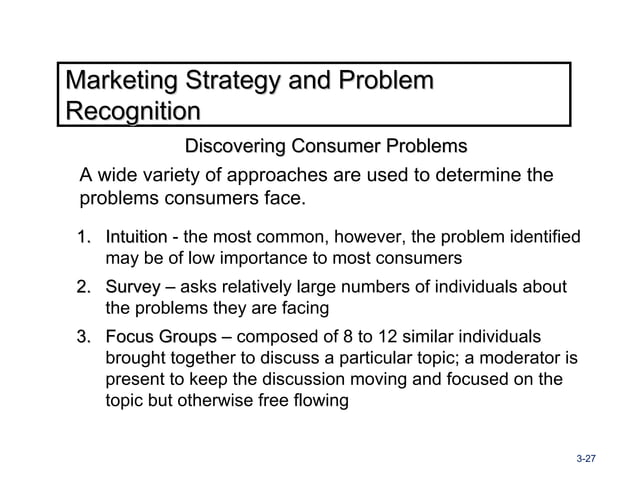 BB Chapter Three: Problem Recognition | PDF | Business | Business and ...
