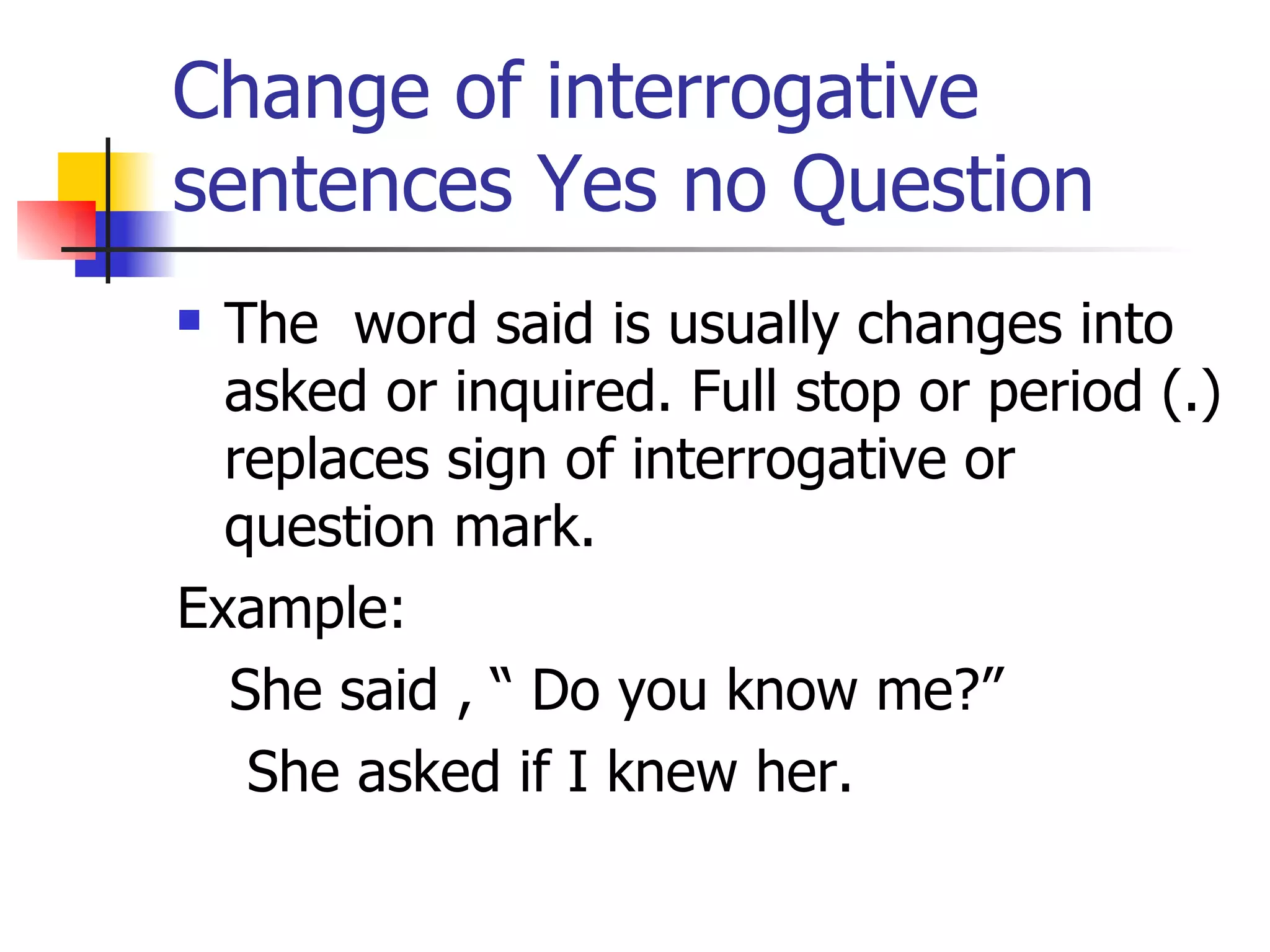 Direct & Indirect Narration | PPT