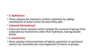 Enzymology- nomenclature and classification | PPTX