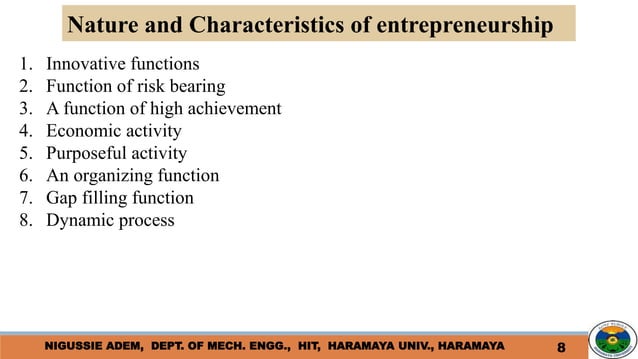 Entrepreneurship for Engineers - Introduction | PPTX