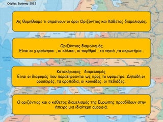 En. d Orizontios diamelismos ths eyrophs | PPT