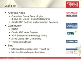 DOAG 2011 - Upgrade Guide for Oracle ADF on WebLogic Server | PPT
