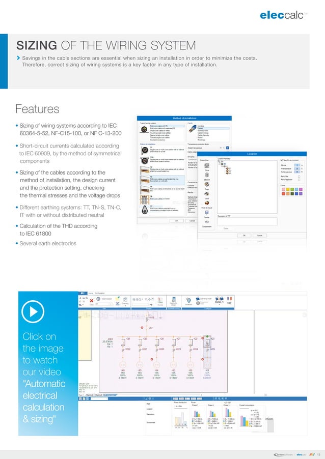 elec calc - electrical calculation Low and High Voltage software | BIM ...