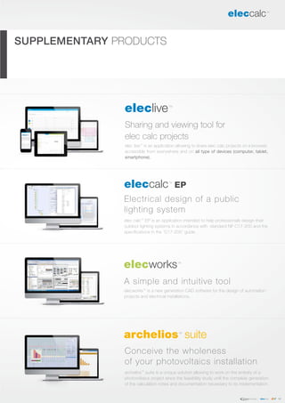 elec calc - electrical calculation Low and High Voltage software | BIM ...