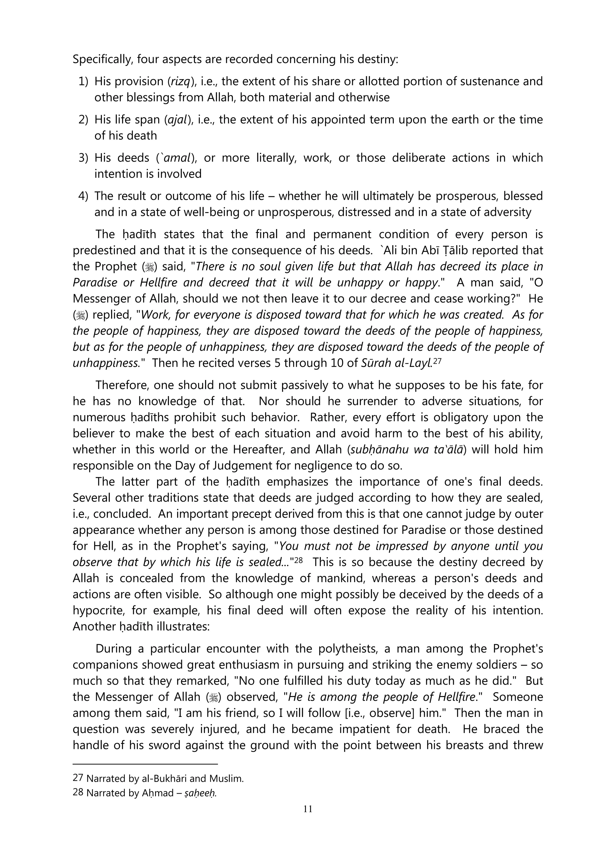 The 40 Hadith of Imam al-Nawawi | PDF