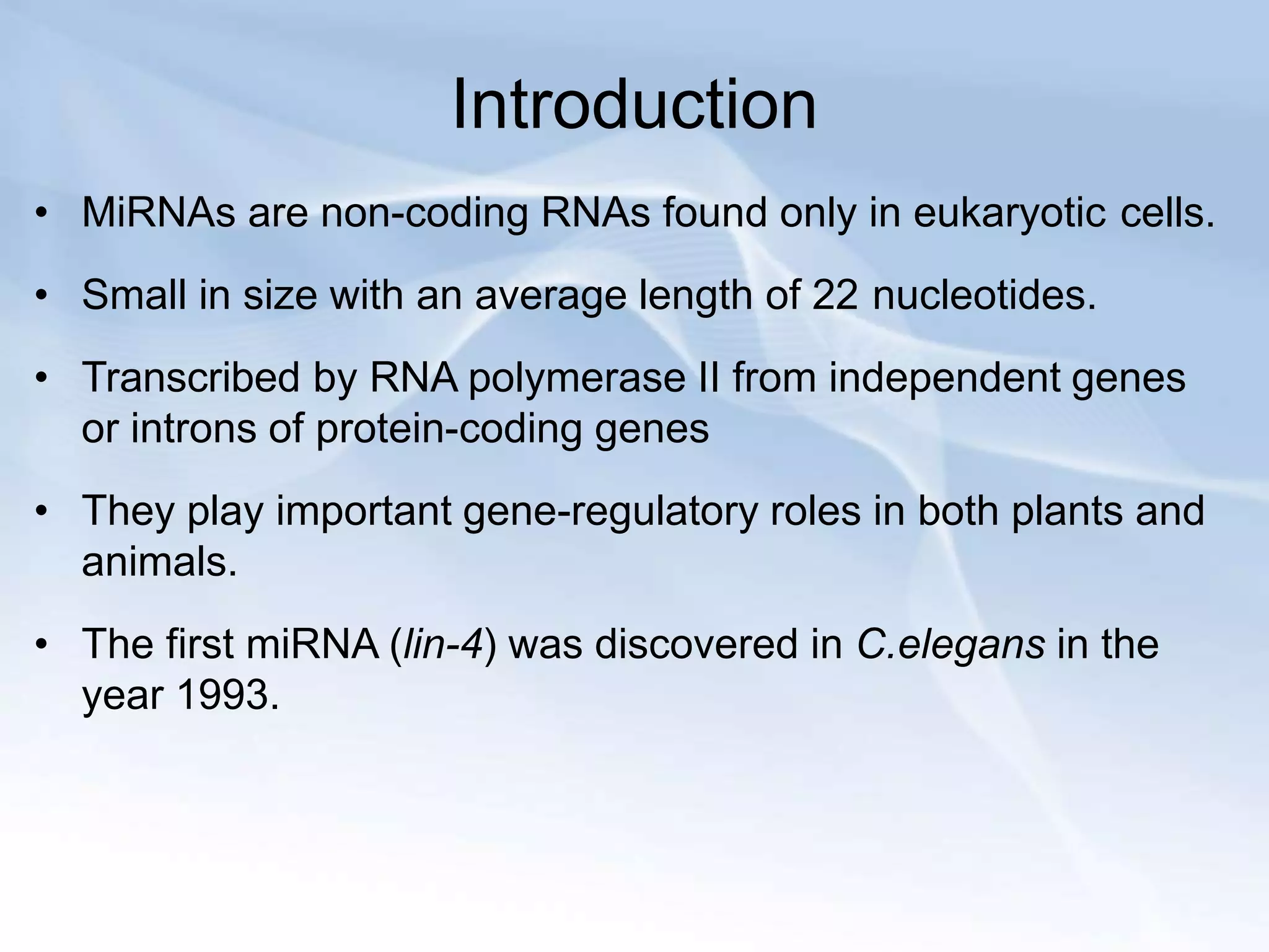 Mirna Biogenesis Function And Regulation Pptx