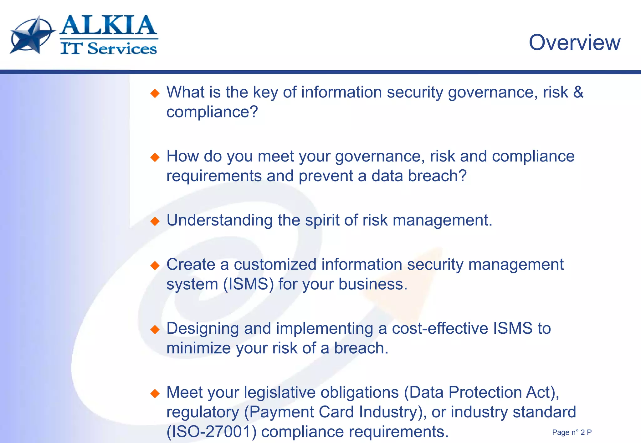 Operational security | How to design your information security GRC ...