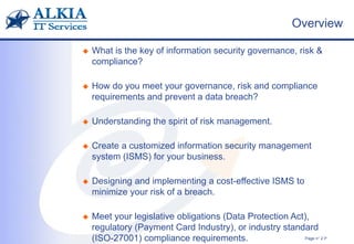 Operational security | How to design your information security GRC ...