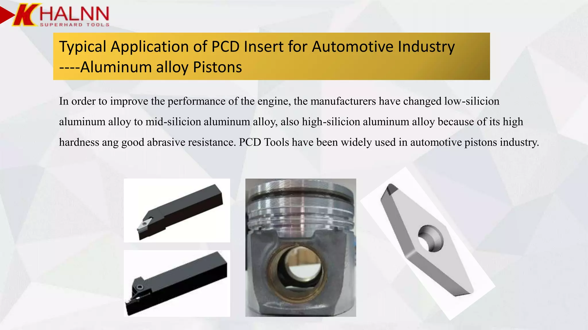 pcd cutting tools classification and application from halnn | PPTX