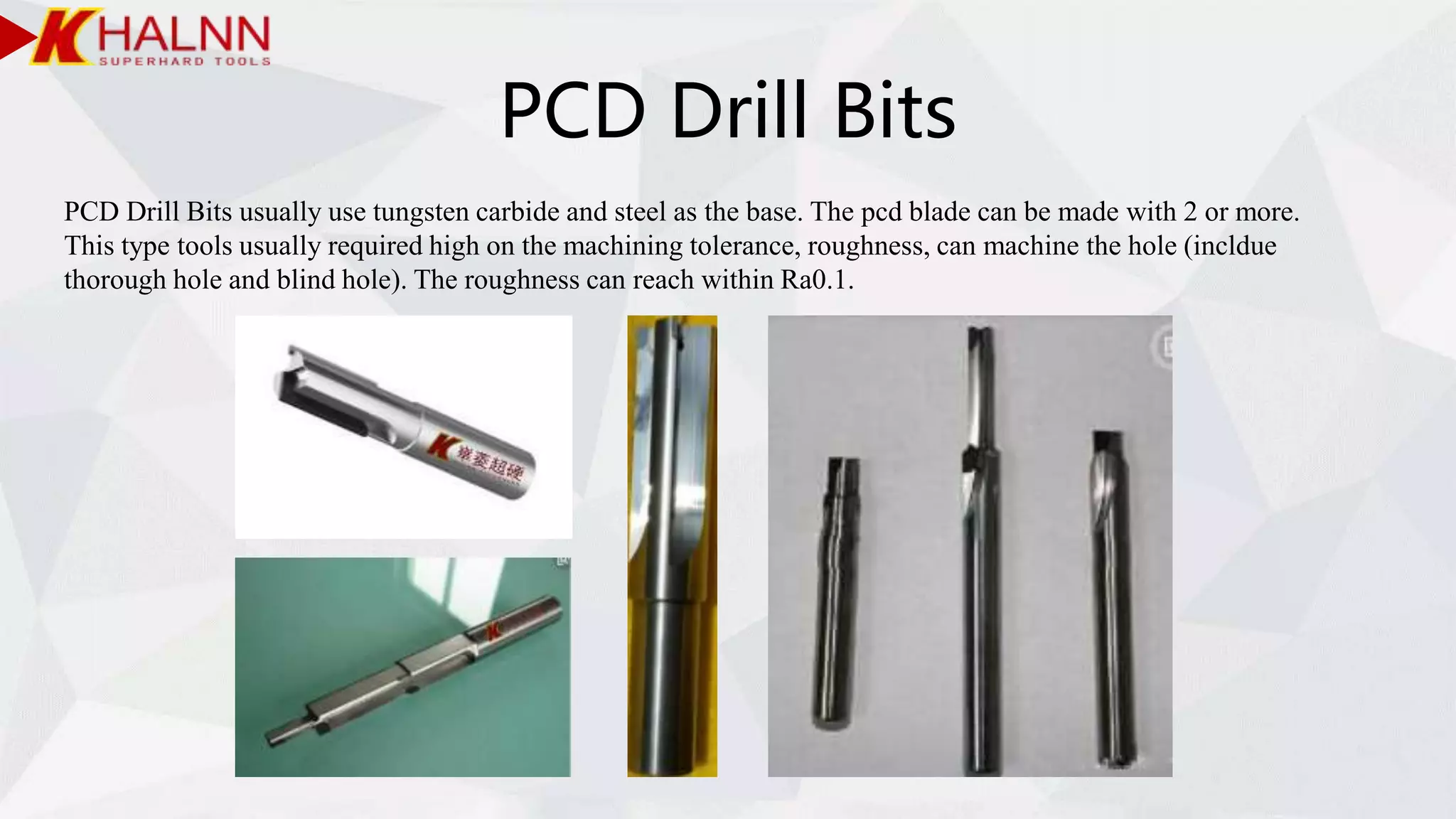 pcd cutting tools classification and application from halnn | PPTX