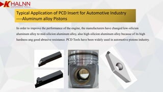 pcd cutting tools classification and application from halnn | PPTX