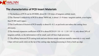 pcd cutting tools classification and application from halnn | PPTX