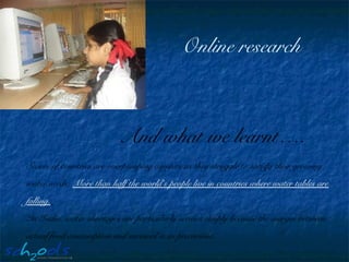 Importance of Water - A Project by School Students | PPT