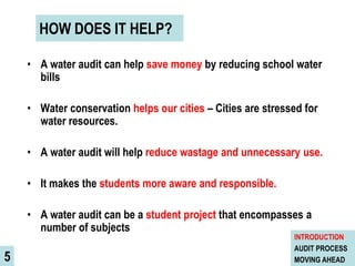Water audit for a school | PDF