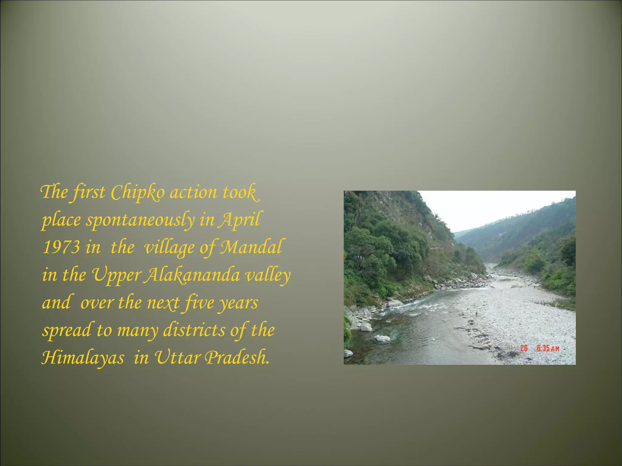 The Chipko Movement | PPT