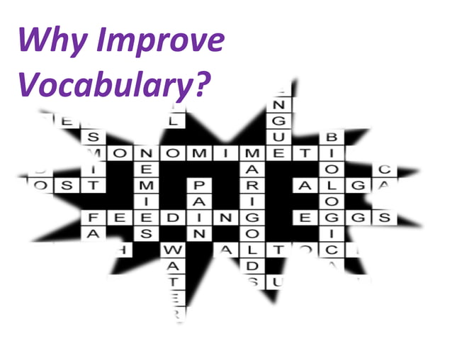 The importance of vocabulary | PPT